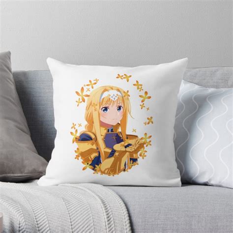 Sword Art Online Alice Sao Throw Pillow Sale Sao Official Us Merch Store