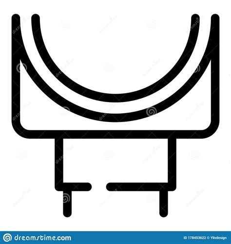 Pipeline Gutter Icon Outline Style Stock Vector Illustration Of Concrete Pipe 178453622
