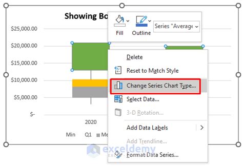 the box and whisker plot is not showing in excel a solution in 7