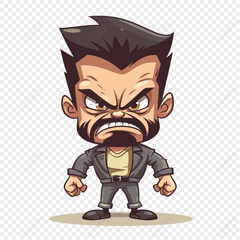 화난 사람 벡터상표클립 아트만화 Png 일러스트 무료 다운로드 Lovepik