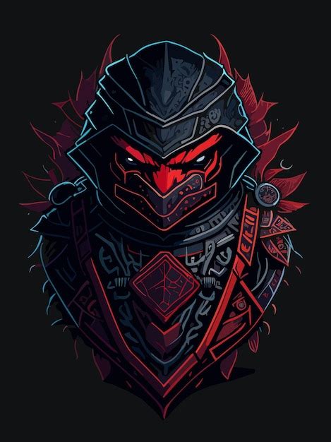 Premium Vector A Mysterious Fantasy Ninja Frog Illustration Artwork