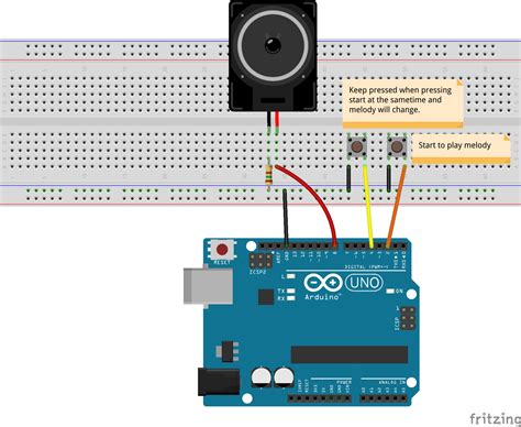 Fritzing Project Atmega168 Melody Module