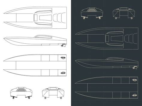high speed catamaran drawings 45683352 vector art at vecteezy