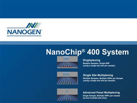nanogen system 4000 microarrays snp pptx