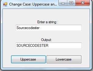 Change Case Uppercase And Lowercase In C Sourcecodester
