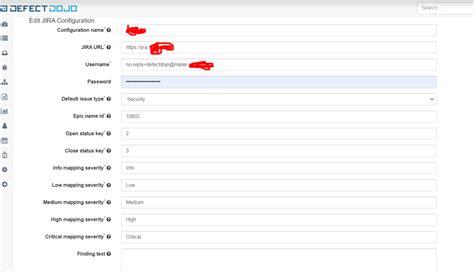 Defect Dojo Cant Connect To Jira 500 Issue Not Created In Jira · Issue 3130