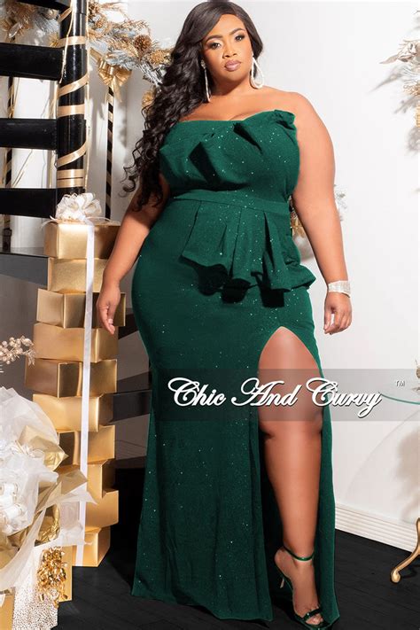 Available Online Only Final Sale Plus Size Strapless Maxi Dress In
