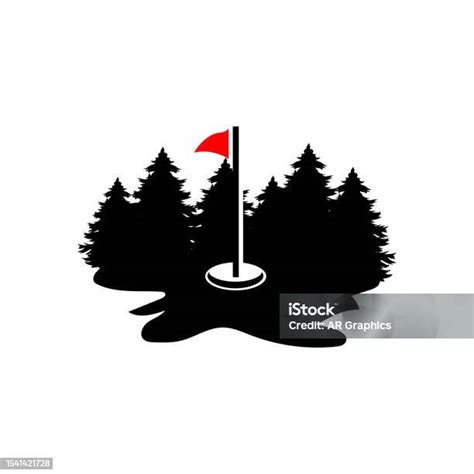 골프 로고 디자인 디자인 벡터 골프 공 및 골프 클럽 토너먼트 일러스트레이션 템플릿 Golf Tournament에 대한 스톡