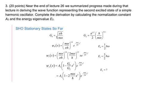 Harmonic Oscillator Wave Function Normalization At Gary Razo Blog