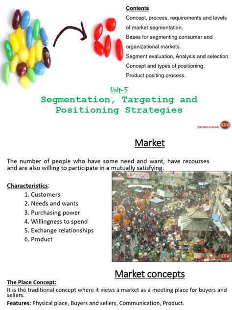 Unit 5 Segmentation Targeting And Positioning Strategies Pdf Market Segmentation Marketing