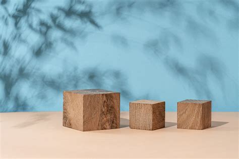 구성 빈 연단 재료 나무 돌 마른 꽃 제품 프리젠 테이션 배경 베이지색 천연 소재의 아름다운 배경 0명에 대한 스톡 사진 및