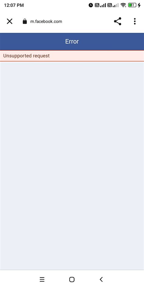 Android Login With Facebook Shows Error As Unsupported Request And Failed To Login Stack