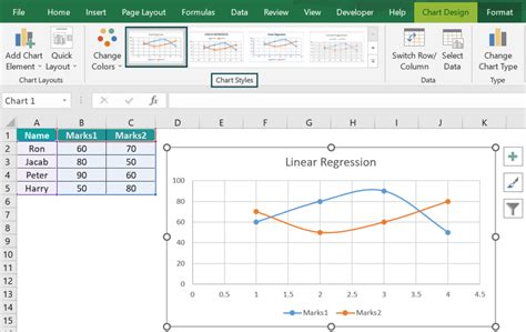 Linear Regression In Excel Formula Example How To Do