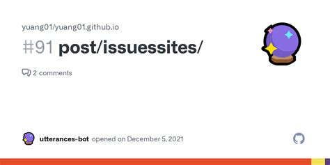 Post Issuessites Issue Yuang Yuang Github Io Github
