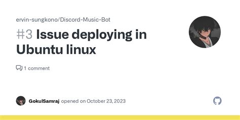Issue Deploying In Ubuntu Linux · Issue 3 · Ervin Sungkonodiscord