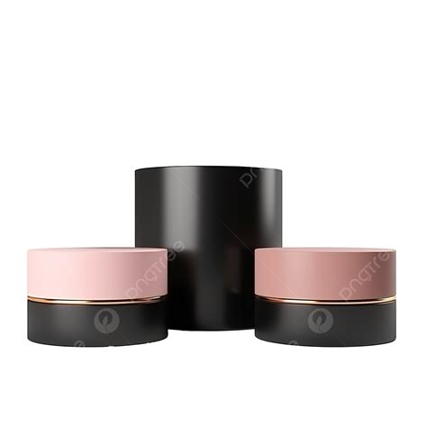 블랙 핑크 골드 실린더 받침대 연단 디스플레이 화장품 최소 스튜디오 3d 일러스트 추상적인 3d 외딴 Png 일러스트 및 이미지 에 대한 무료 다운로드 Pngtree