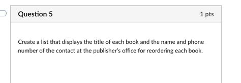 Solved In The Sql Exercises You Will Be Given A Data Set