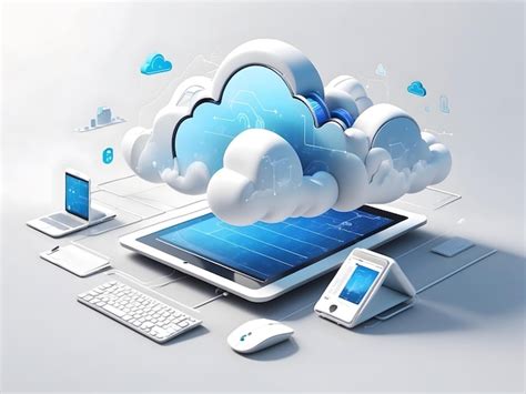 Premium Ai Image The Concept Of Cloud Computing And Remote Data