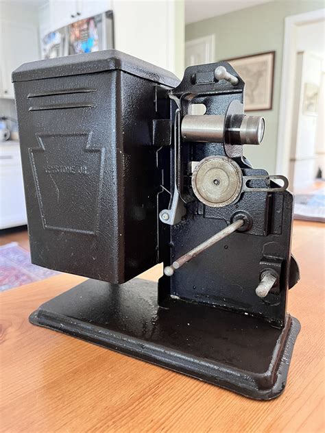 Keystone Jr Projector Black Vintage Hand Crank And The Light Works Ebay
