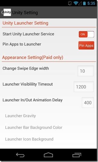 Get Ubuntus Vertical App Switcher On Android With Unity Launcher
