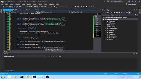opentk platformer tutorials part 6 input youtube