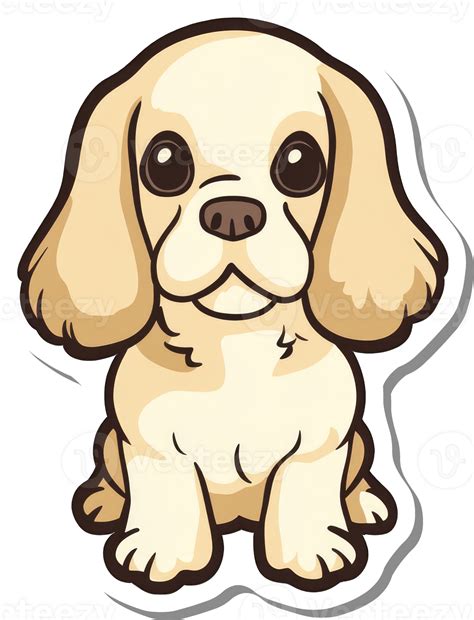 Adorable Cream Colored Cocker Spaniel Puppy Sitting 55381889 Png