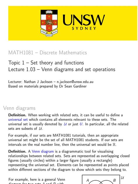 lecture 1 03 venn diagrams and set operations pdf set