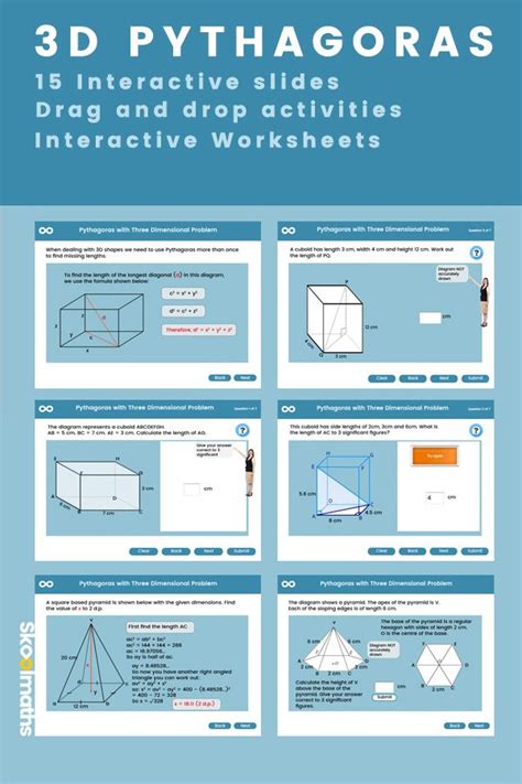 3d Pythagoras 1 9 Gcse Lesson Teaching Resources Gcse Maths Revision Maths Exam