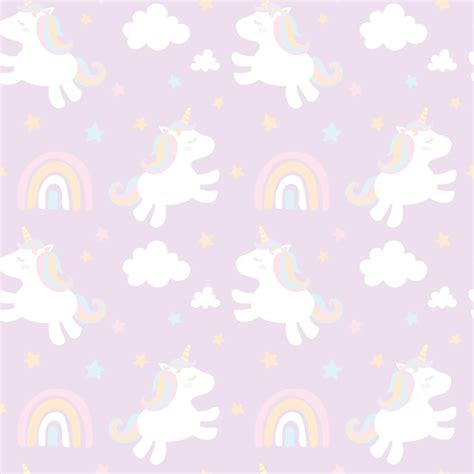 Premium Vector Cute Unicorn Seamless Pattern