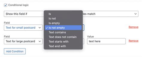 Conditional Logic For Woocommerce Product Add Ons Meow Crew