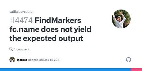 Findmarkers Fcname Does Not Yield The Expected Output · Issue 4474