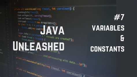 7 Variables And Constants Explained Youtube