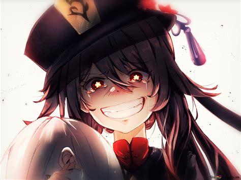 Crazy Anime Girl Hu Tao Genshin Impact 4k Wallpaper Download