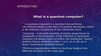 Quantum Computing By Humanities Geek TPT