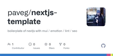 Github Pavegnextjs Template Boilerplate Of Nextjs With Mui