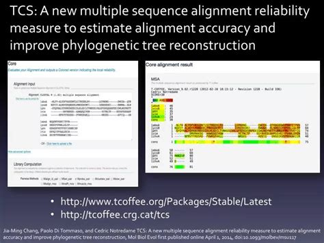 Ppt Tcs A New Multiple Sequence Alignment Reliability Measure To Estimate Alignment Accuracy