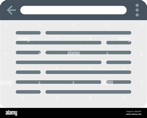 Old Browser Icon Flat Vector Window Internet Bar Interface Isolated Stock Vector Image And Art