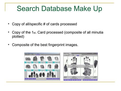 Automated Fingerprint Identification Systems Ppt Technology And Computing