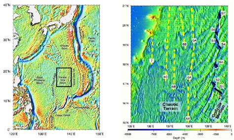 Index Map Of The Philippine Sea And The Bathymetry Of The Parece Vela
