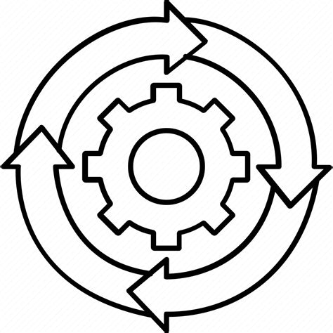 Synchronisation Vector Update Cogwheel Synchronise Icon Download