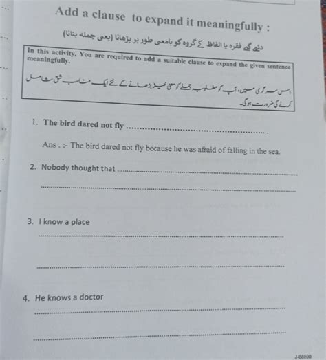 Add A Clause To Expand It Meaningfully In This Activity You Are Requi