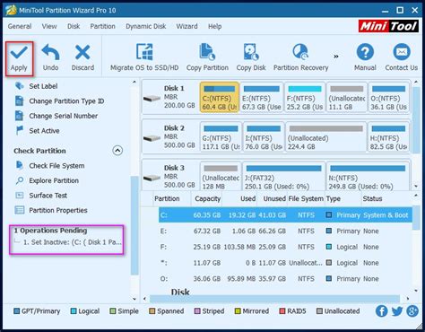 How To Set Active Inactive MiniTool Partition Wizard Tutorial