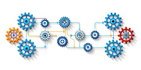 Flat Ai Algorithmic Flow Vector Concept With Geometric Shapes And Data