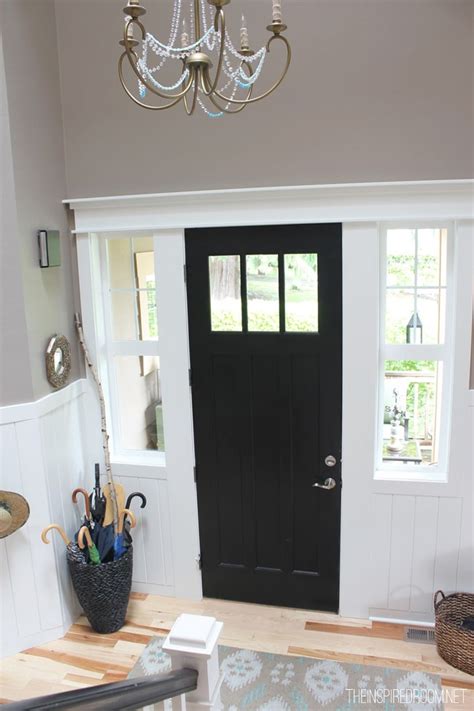 Pictures On The Inside Of A Black Front Door