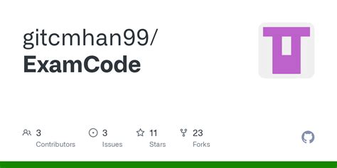 Examcodeprogramcs At Master · Gitcmhan99examcode · Github