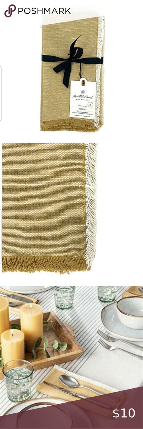 Linen And Cotton Napkins Set Of 4