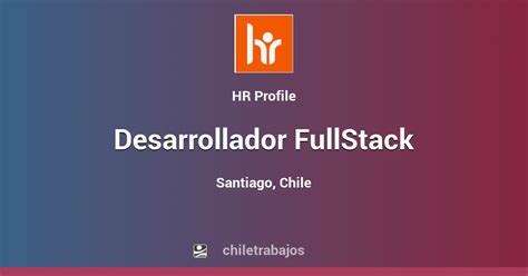 Desarrollador Fullstack Santiago Chiletrabajos