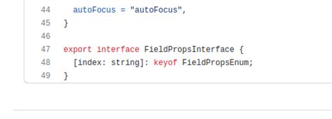 Wrong Typing In Fieldpropsinterface · Issue 599 · Foxhound87mobx