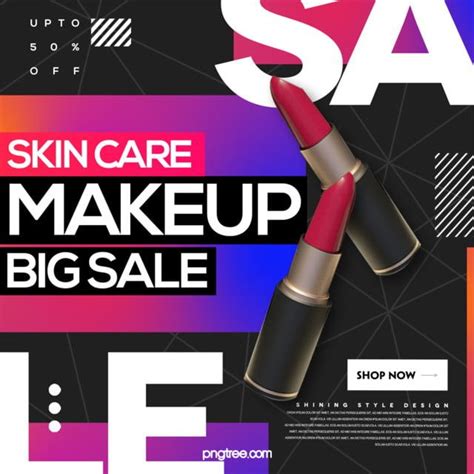 현대 패션 창조적 인 메이크업 화장품 일러스트 판촉 Sns 배너 템플릿 Psd 다운로드 디자인 자료 다운로드 Creative Makeup Cosmetics