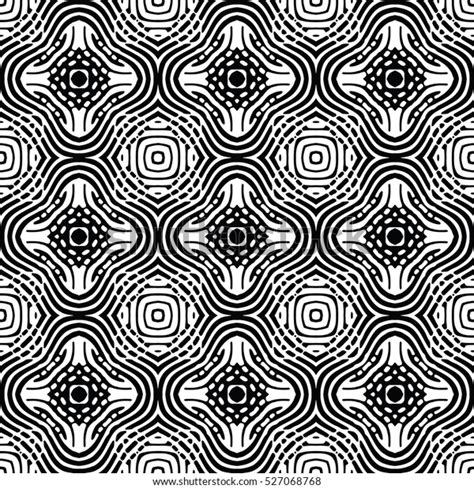 Seamless Abstract Monochrome Engraving Pattern Texture Stock Vector